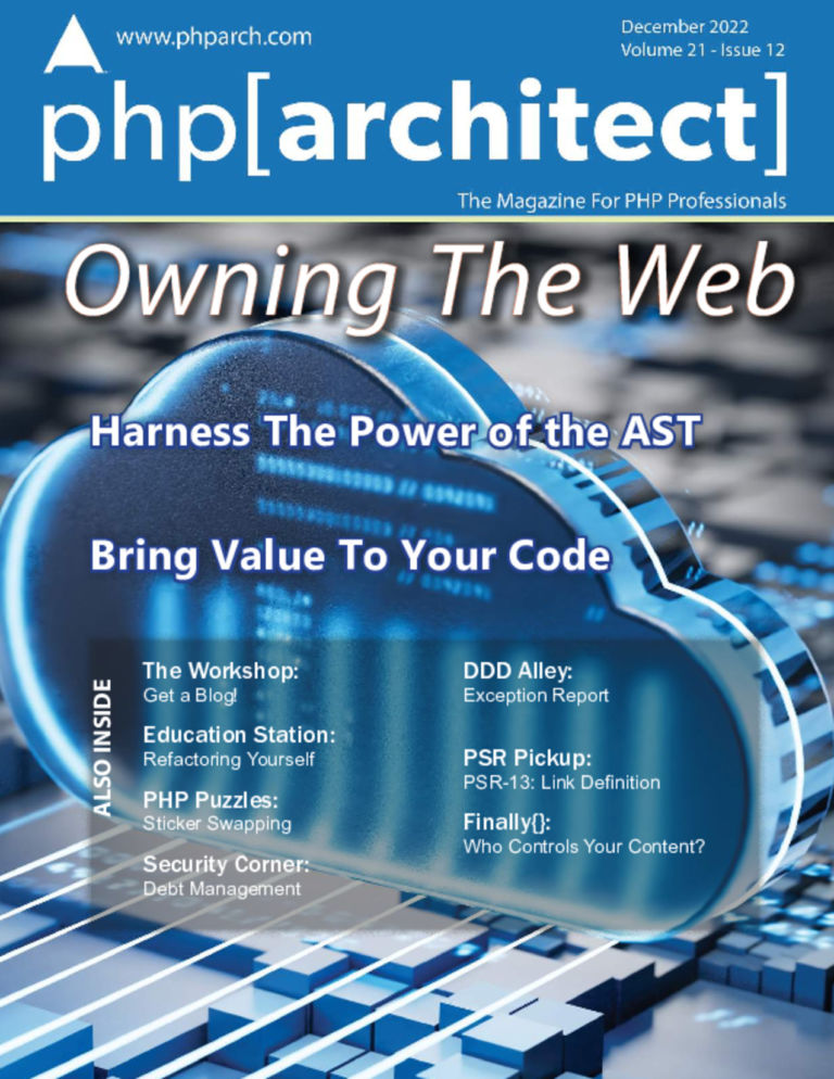 php[architect] | The site for PHP professionals, Magazine, Training, Books, Conferences