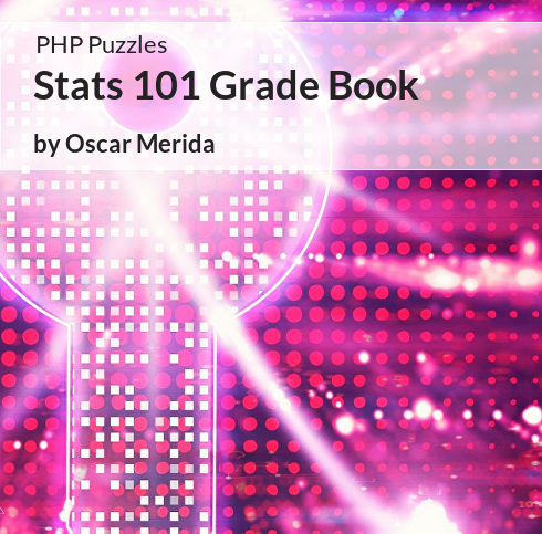 PHP Puzzles: Stats 101 Grade Book | PHP Architect