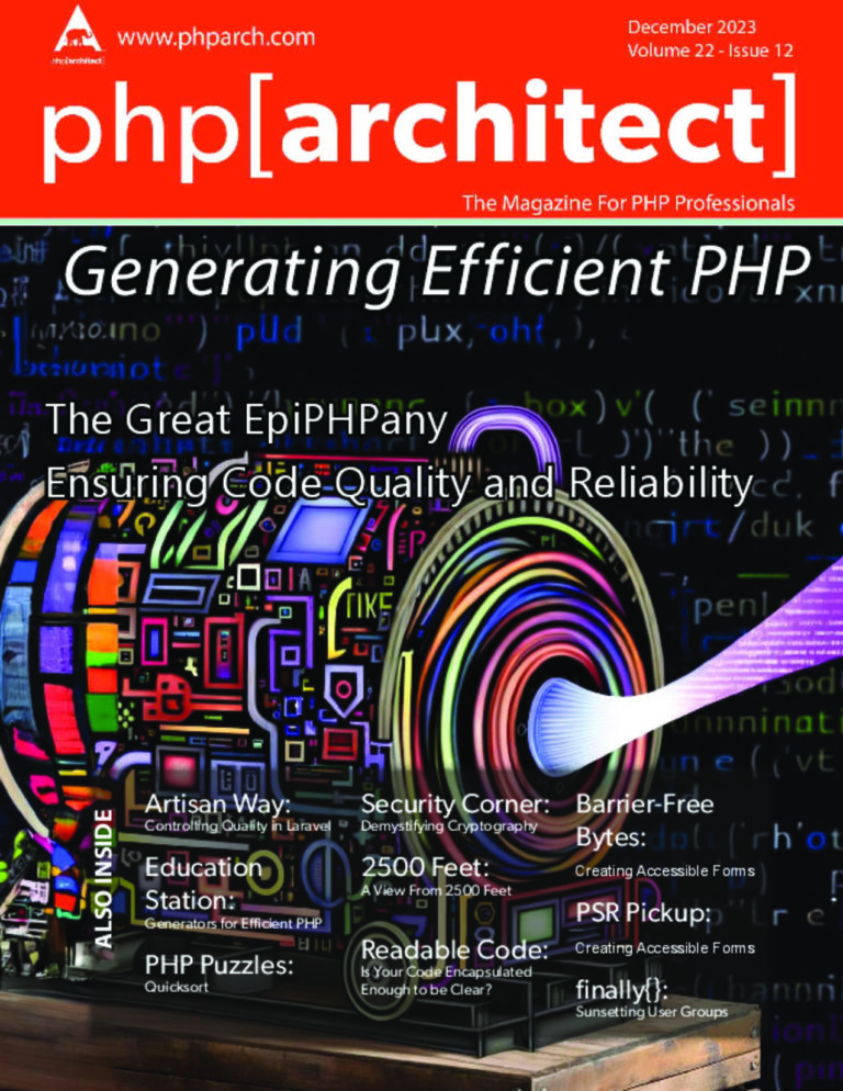 php[architect] | The site for PHP professionals, Magazine, Training, Books, Conferences